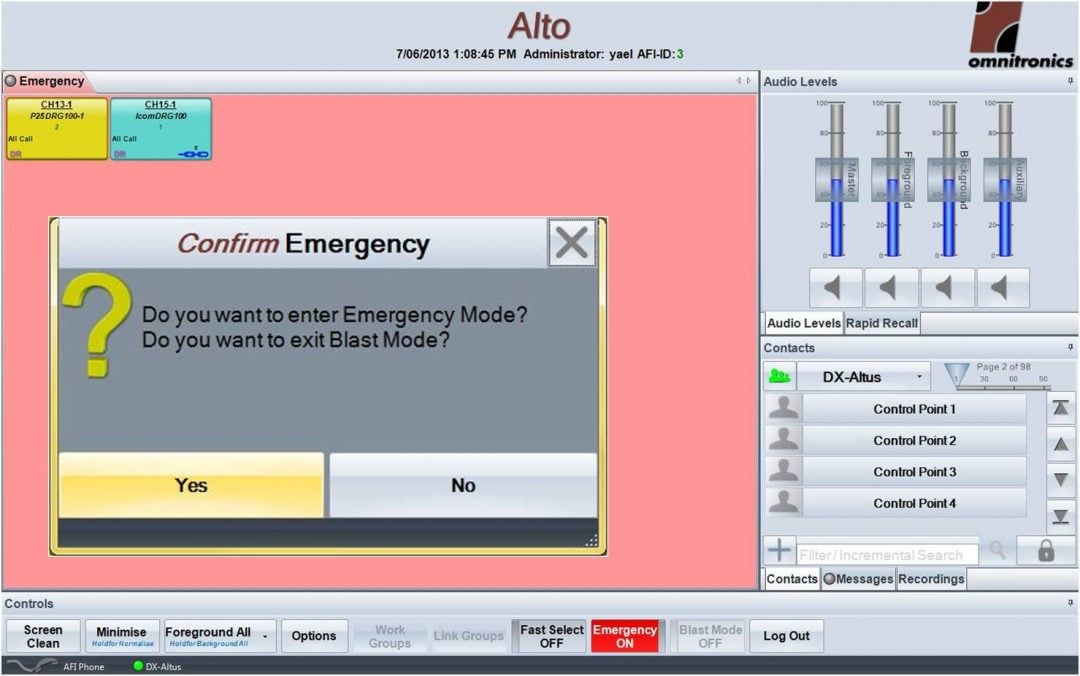 P25 Emergency Management & Tones - Omnitronics